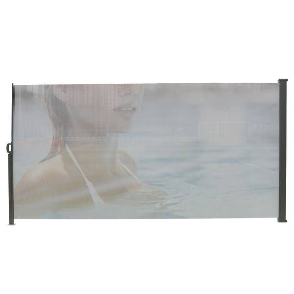 71" x 138" Retractable Side Awning with Mesh, Sun Shade Screen, Privacy ...