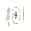 Aspen Creative Corporation Brass Make-A-Lamp Push Through Socket Kit (1 ...