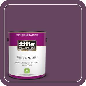 BEHR PREMIUM PLUS 8 oz. #MQ5-35 Plum Rich Satin Enamel Interior ...