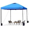 Light Blue Pop Up Outdoor Shade Commercial Waterproof Canopy Tent with ...