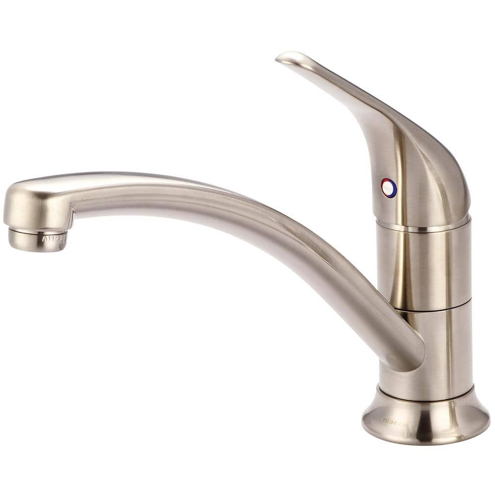 Pioneer Faucets Legacy Single-Handle Standard Kitchen Faucet in Brushed ...