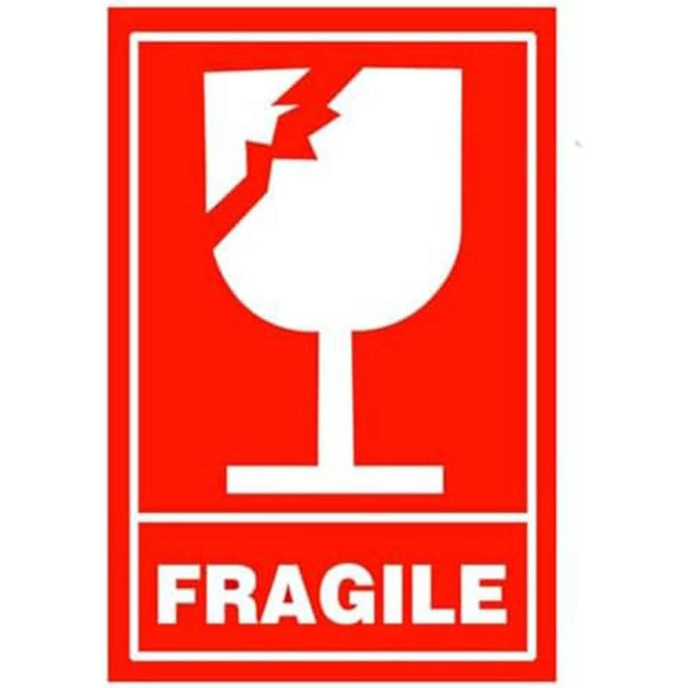 Fragile Stickers Glass Handle Care Shipping Mailing 2 x 3 in. 300 ...