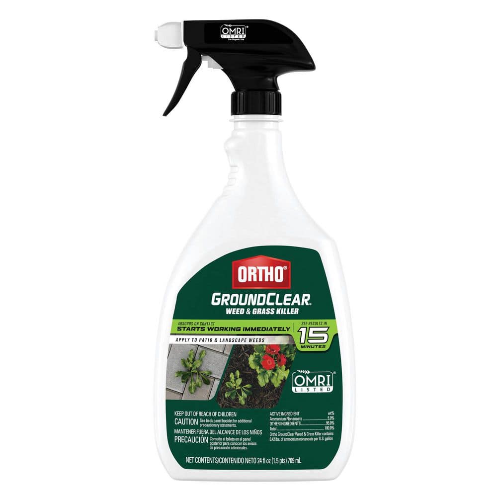 Ortho GroundClear Weed and Grass Killer 24 oz. OMRI Listed Spray Ready ...