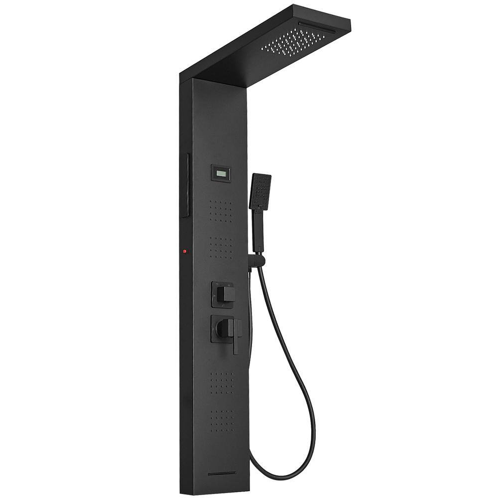 BWE 4-Jet Rainfall Shower Tower Shower Panel System with Rainfall ...