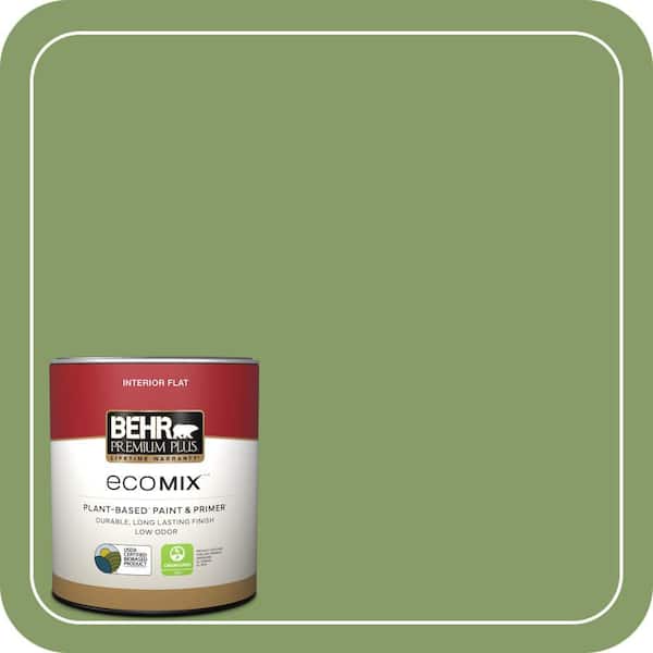 BEHR PREMIUM PLUS 1 qt. #M370-5 Agave Plant Flat EcoMix Plant-Based ...