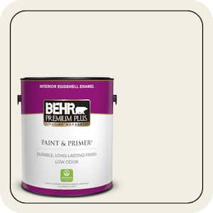 BEHR PREMIUM PLUS 1 gal. #750C-1 Ivory Mist Semi-Gloss Enamel Low Odor ...