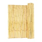 Backyard X-Scapes 4 ft. x 50 ft. Tatami Bamboo Wall Paneling Carbonized ...