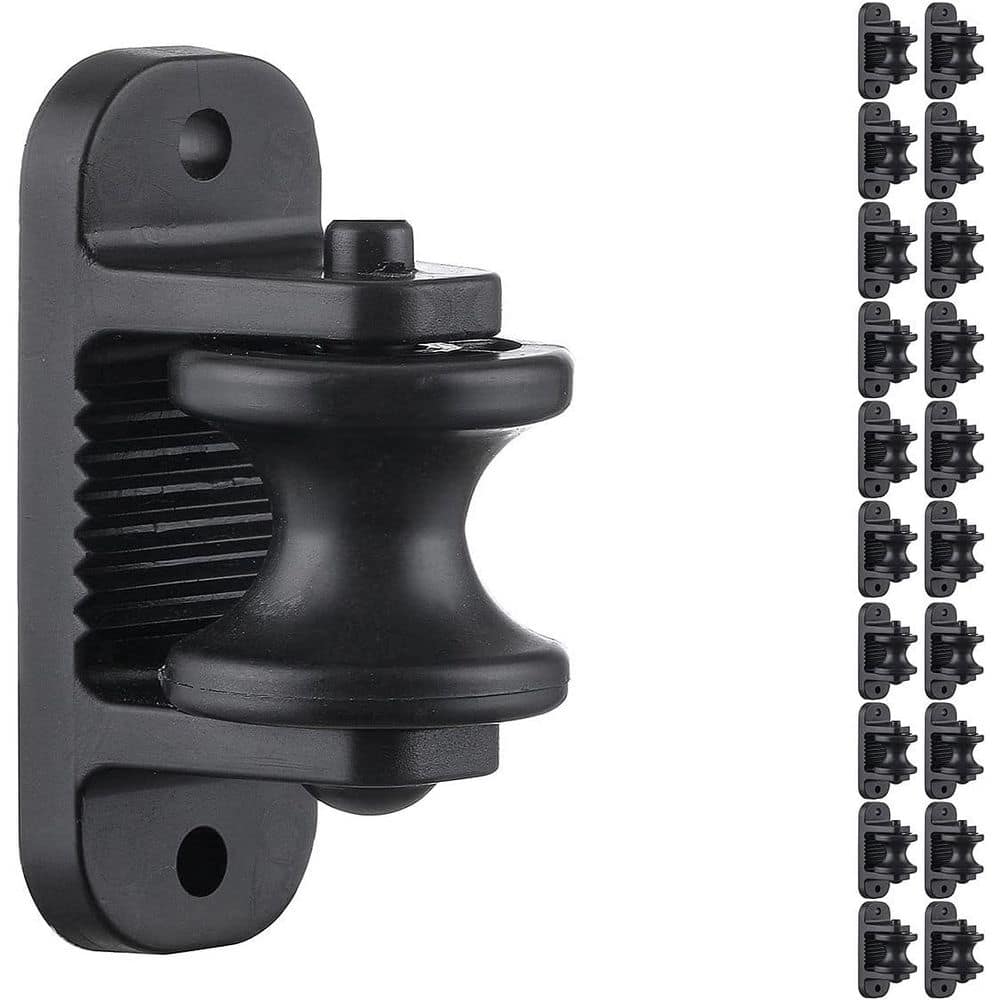 Afoxsos Fence Wood Post Roller Corner Insulators in Black (20 Packs ...