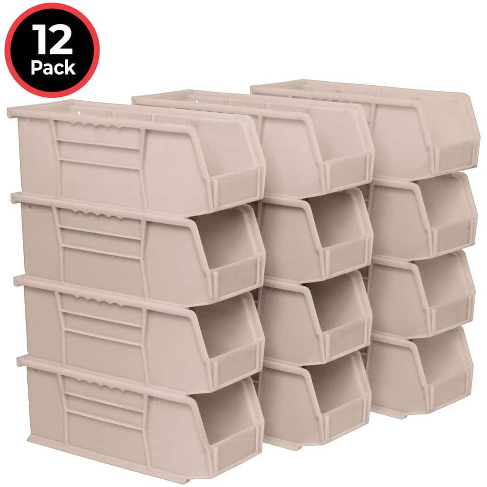 Akro-Mils 30224 Plastic Stackable Storage Bins, 11 in. x 4 in. x 4 in ...