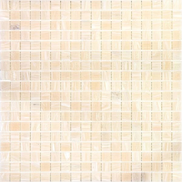 Apollo Tile Skosh 4" x 6" Glossy Bisque Beige Glass Mosaic Uniform ...