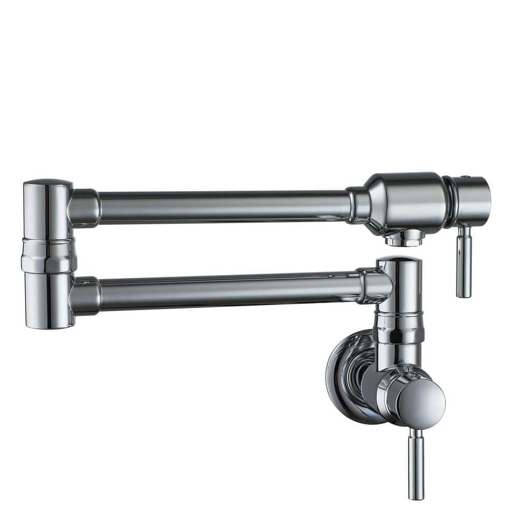 Dimakai All-in-One Residential Wall Mount Folding Pot Filler Faucet ...