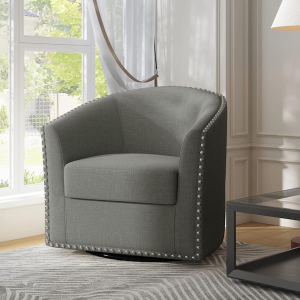 Light gray swivel chair store