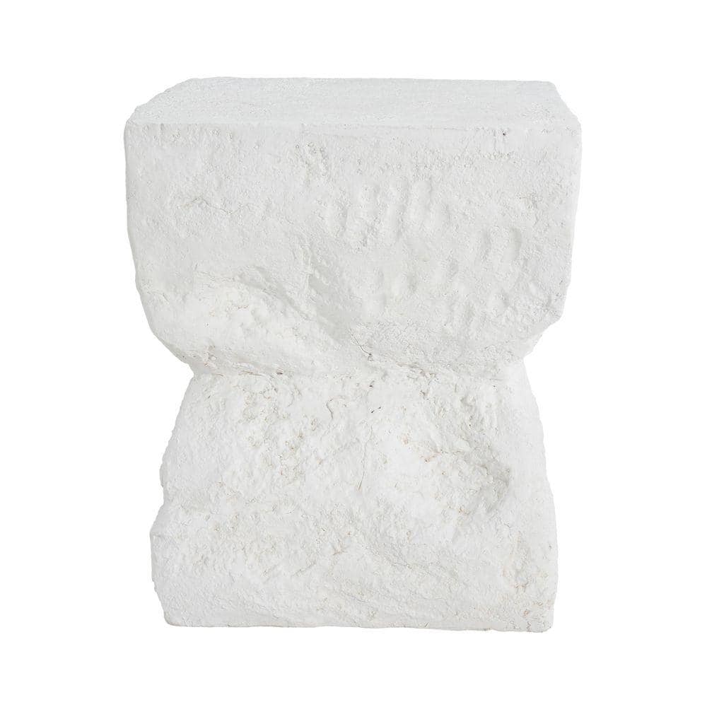 Modernist White Cube MGO Side Table for All-Weather Outdoor and Indoor ...