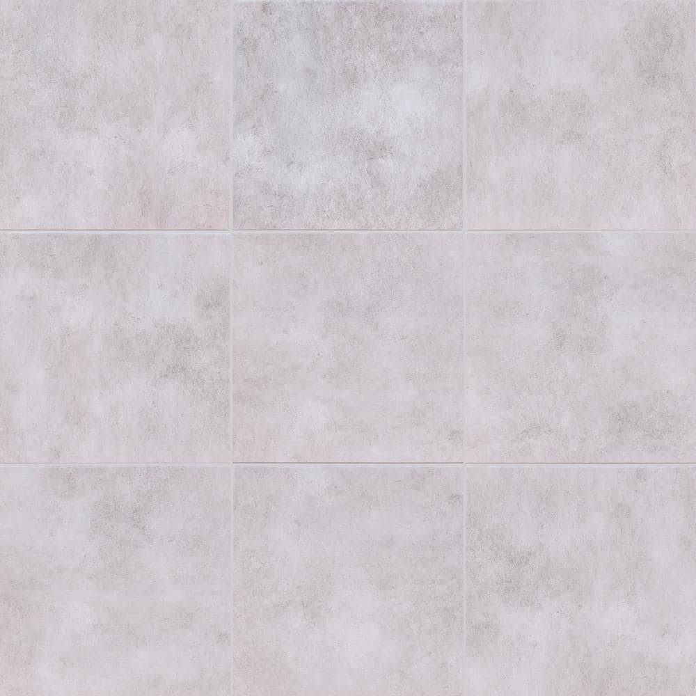 TrafficMaster Lismori Grigio 12 in. x 12 in. Matte Ceramic Stone Look ...