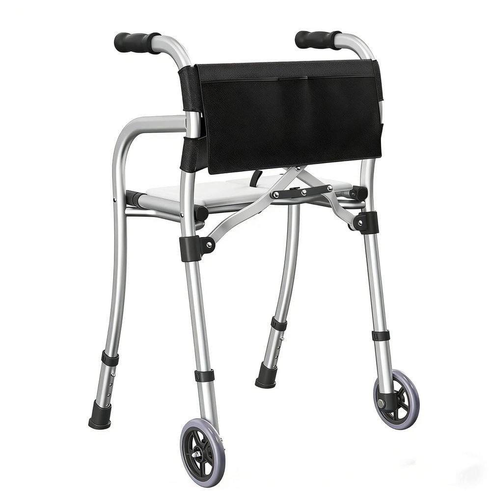 Wudkey Adjustable Narrow Walkers for Seniors, Folding Standard Walker ...