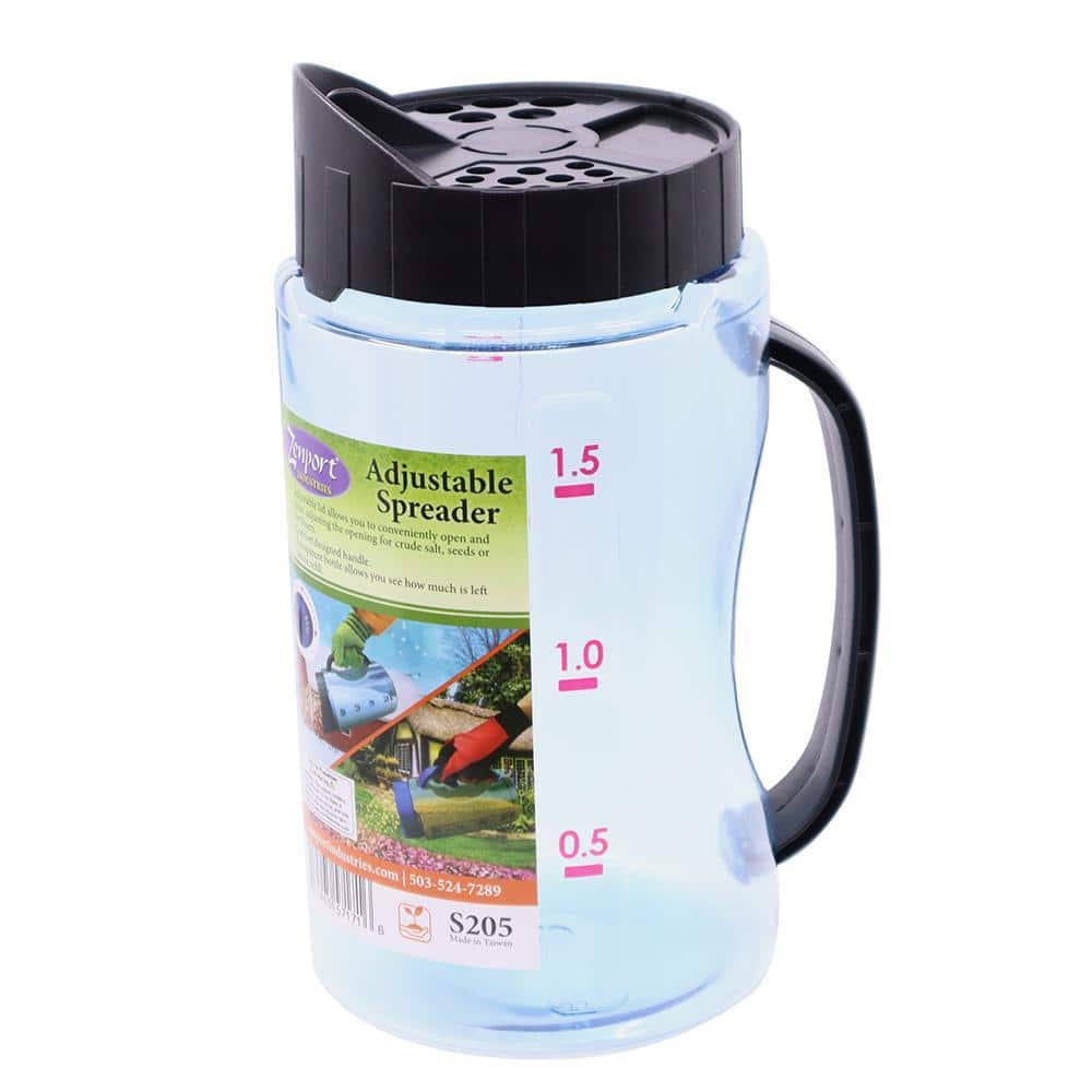 ZENPORT 50 oz. Adjustable Fertilizer Spreader for Salt, Seeds or ...