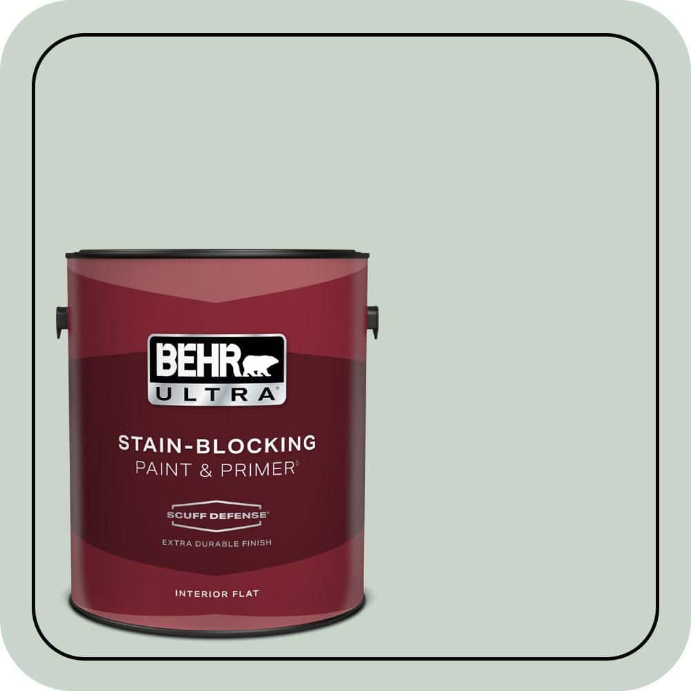 BEHR ULTRA 1 gal. #460E-2 Valley Mist Extra Durable Flat Interior Paint ...