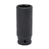 Husky 1/2 in. Drive 22 mm 6-Point Deep Impact Socket H2DDPIMP22MM - The ...
