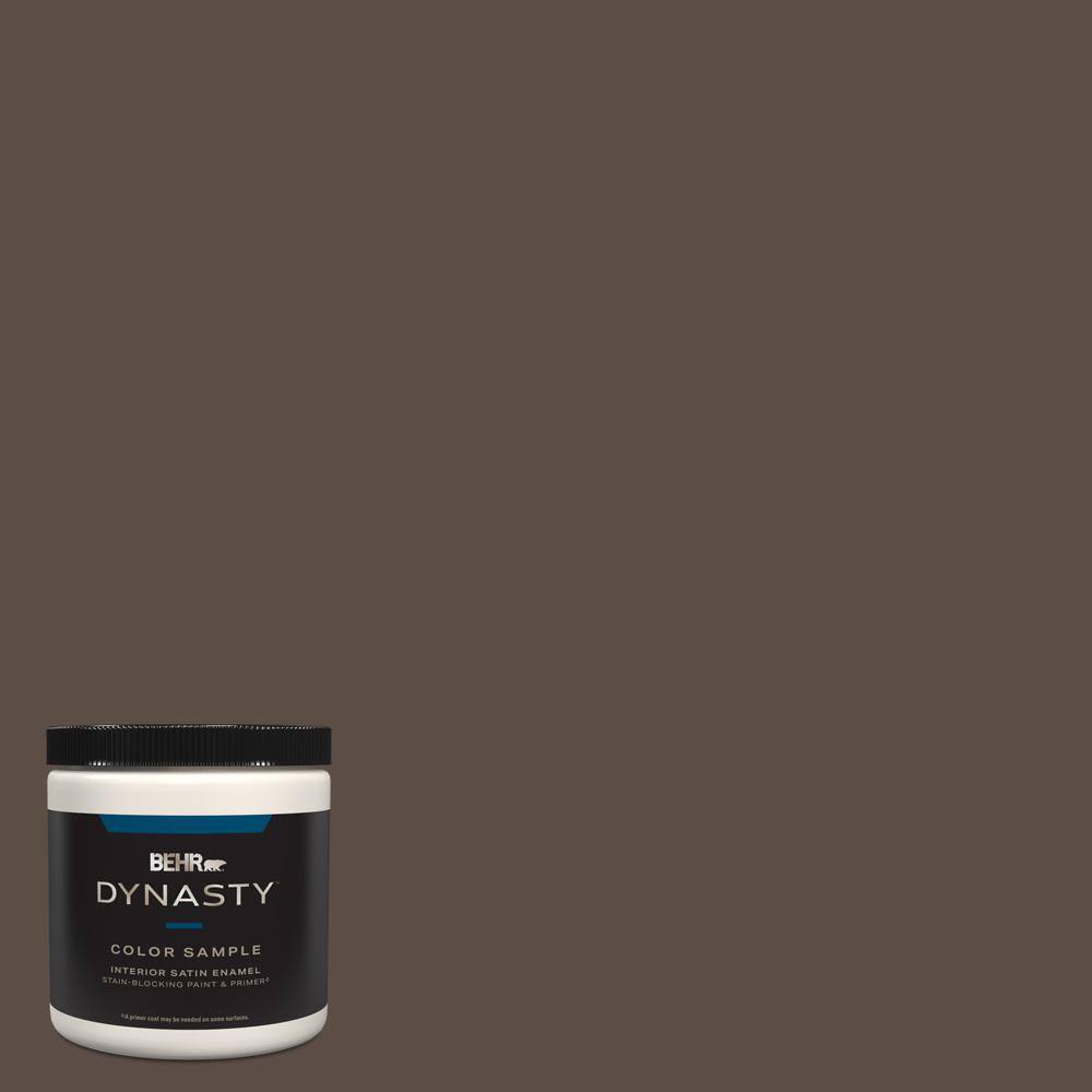 BEHR DYNASTY 8 oz. #HDC-FL15-05 Warm Pumpernickel Satin Enamel Stain ...