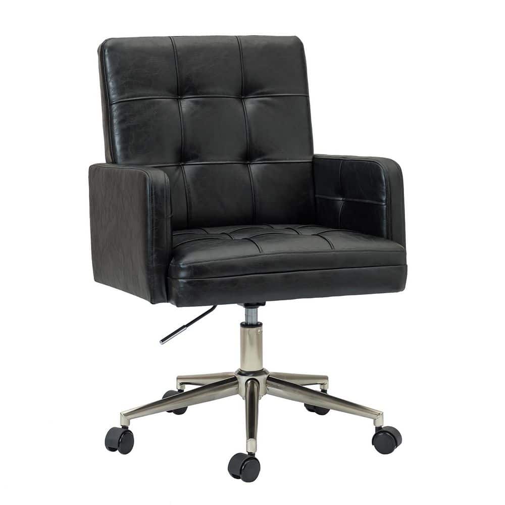 JAYDEN CREATION Josua Mid-century Modern Industrial Style Black Button ...