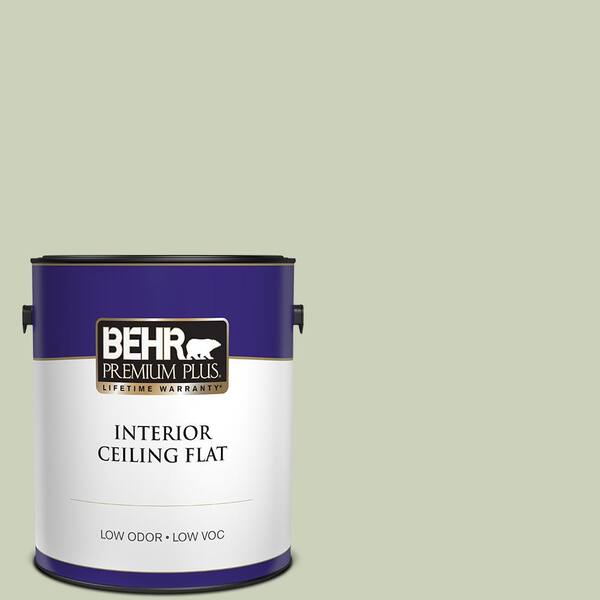 BEHR PREMIUM PLUS 1 gal. #PPU10-09 Chinese Jade Ceiling Flat Interior ...