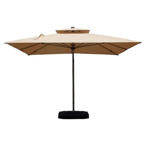 HOME FURNITURE HF INC 10 ft. Aluminium Push-Up Patio Umbrella in ...