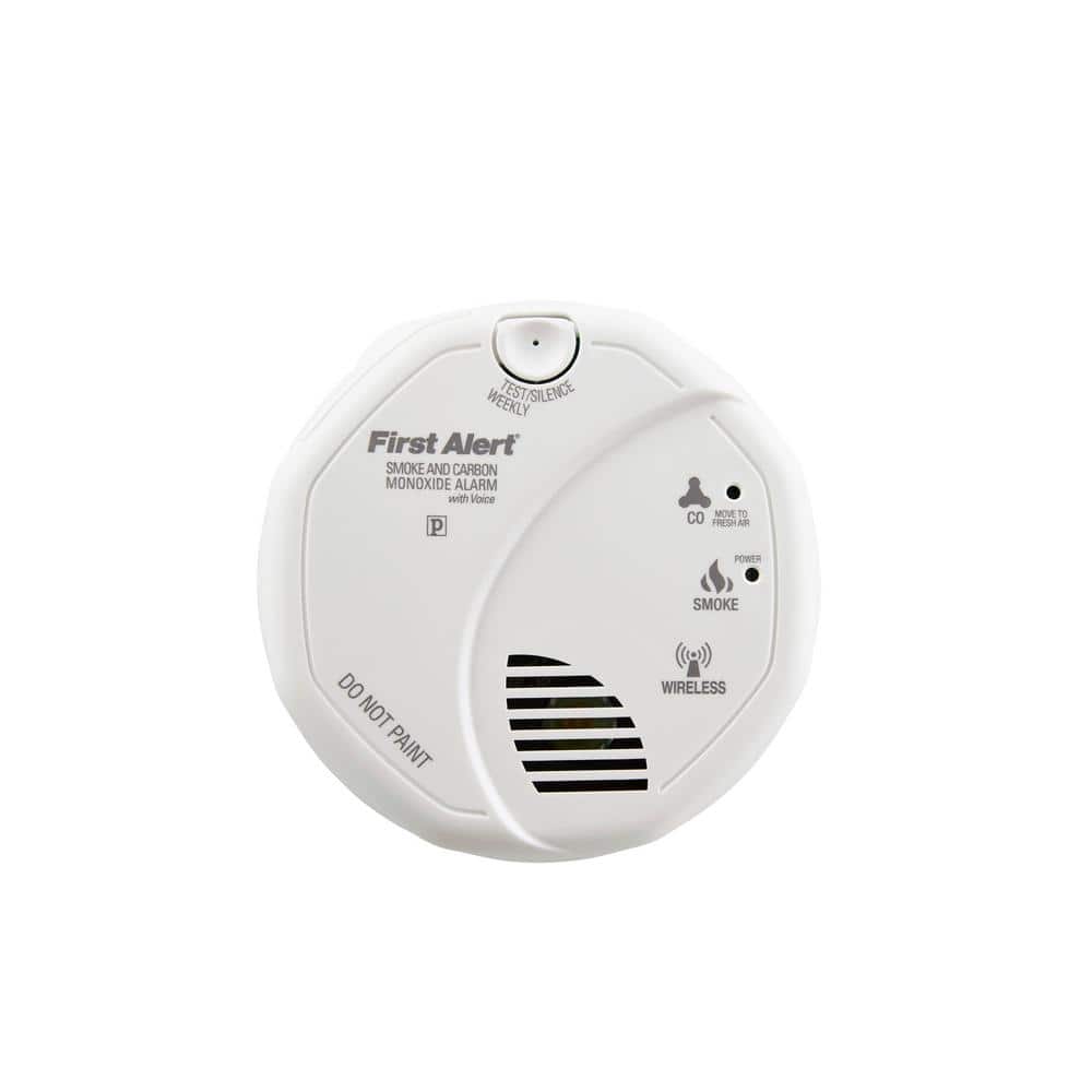 First Alert Wireless Inter-Connectable Battery Operated Combination ...