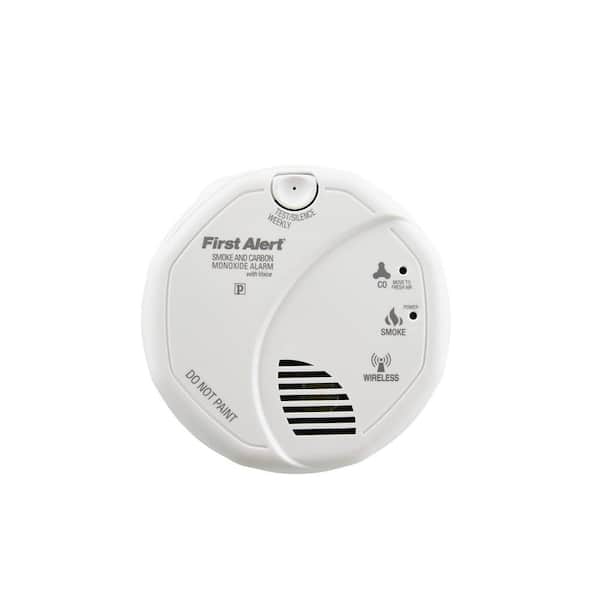 First Alert Wireless Inter-Connectable Battery Operated Combination ...
