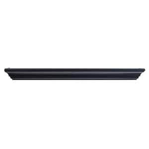 MANTELSDIRECT Colton Umber Stain 60 in. Wood Fireplace Cap-Shelf Mantel ...