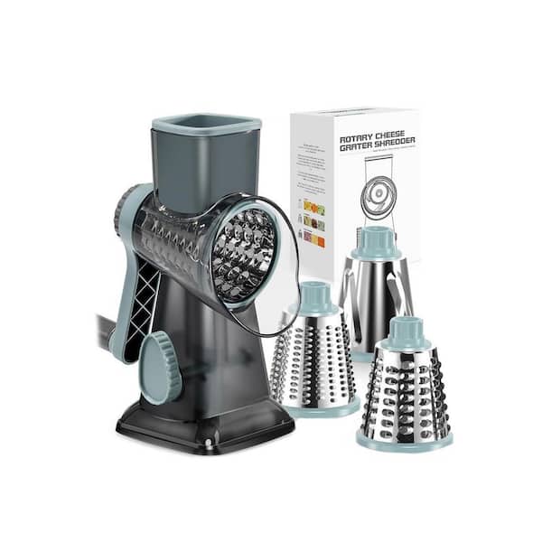 Lynzavix Rotary Cheese Grater Transparent Hand Crank Kitchen Tool with ...
