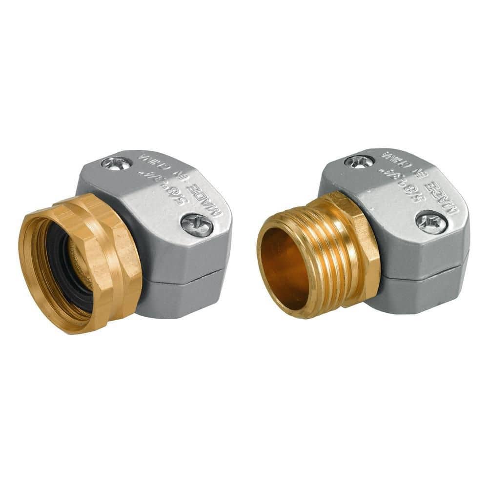 Orbit 5/8 in. to 3/4 in. Heavy-Duty Zinc Female and Male Hose-Thread ...