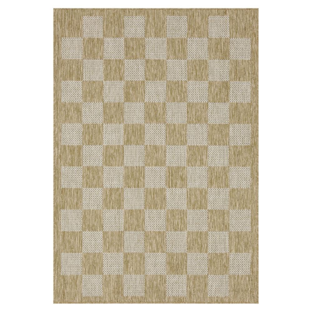 PLAYA RUG Daisy Jute and Ivory 8 ft. x 10 ft. Indoor/Outdoor Area Rug ...