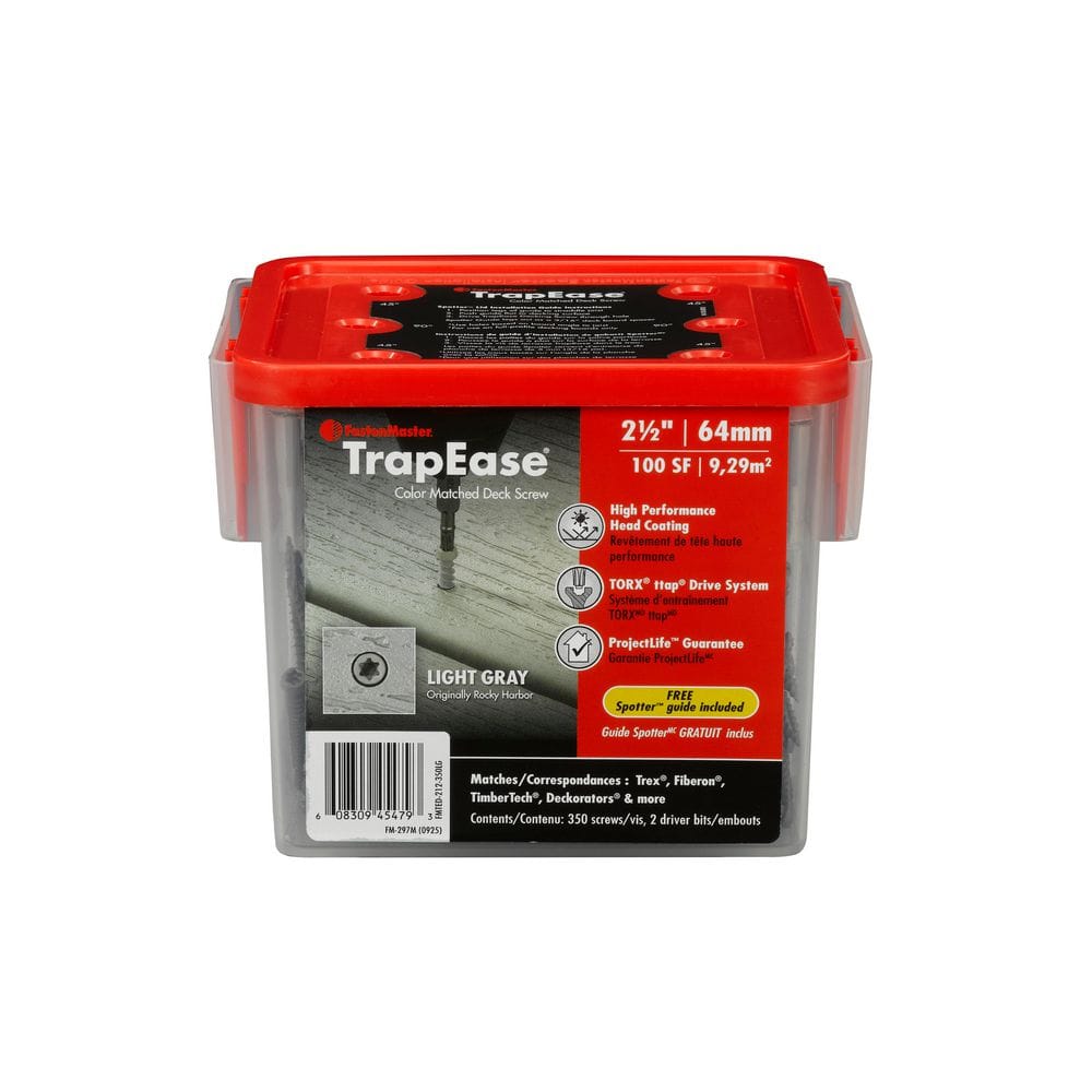 Reviews for FastenMaster 2-1/2 in. Light Gray Torx Trim Head TrapEase ...