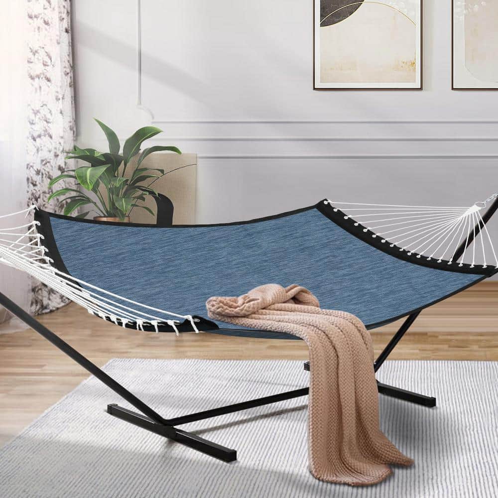 Outdoor 2-person Quick Dry Olefin Fabric Hammock in Dark Blue HD-HK-O ...