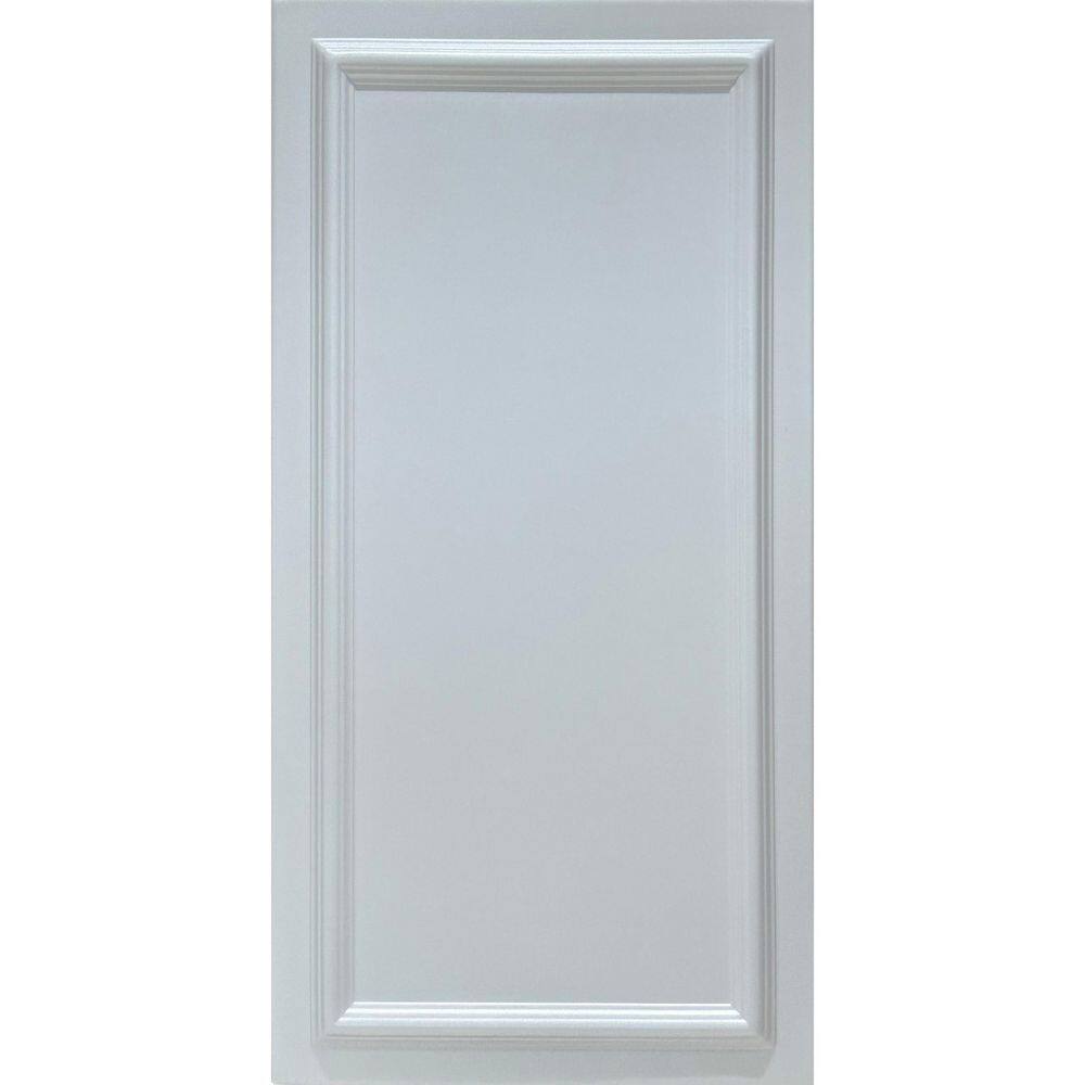 A La Maison Ceilings Framed Panel Plain White 1.6 ft. x 3.3 ft ...