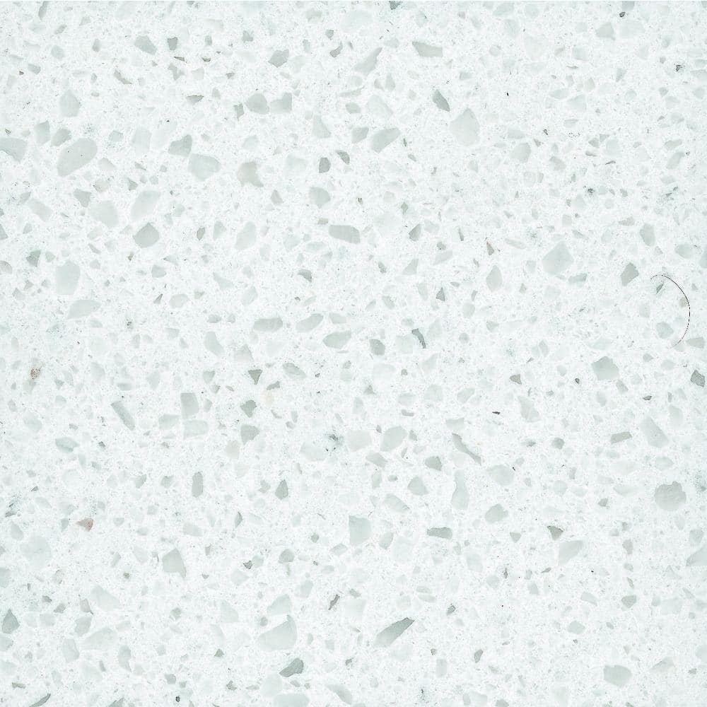 LG Hausys Viatera 3 in. Quartz Countertop Sample in Crystal White LG ...