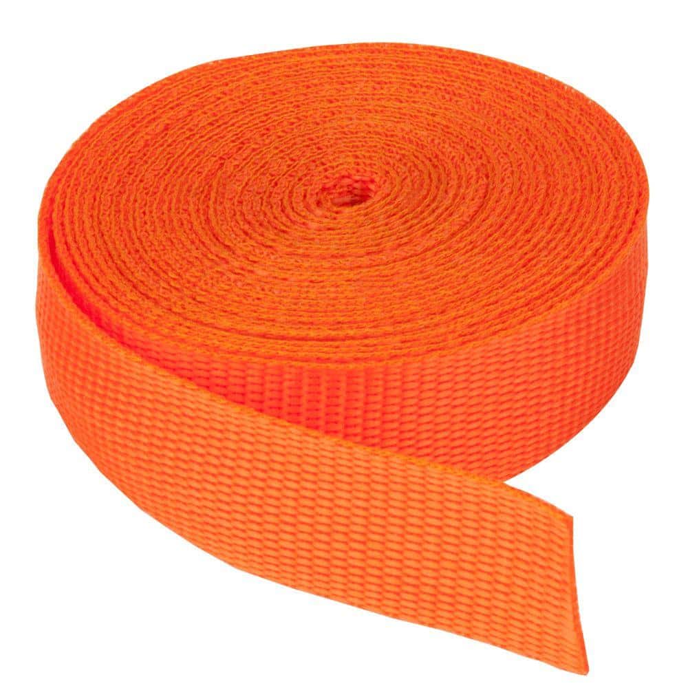 Everbilt 3/4 in. x 1 ft. Orange Webbing Strap 810176 - The Home Depot