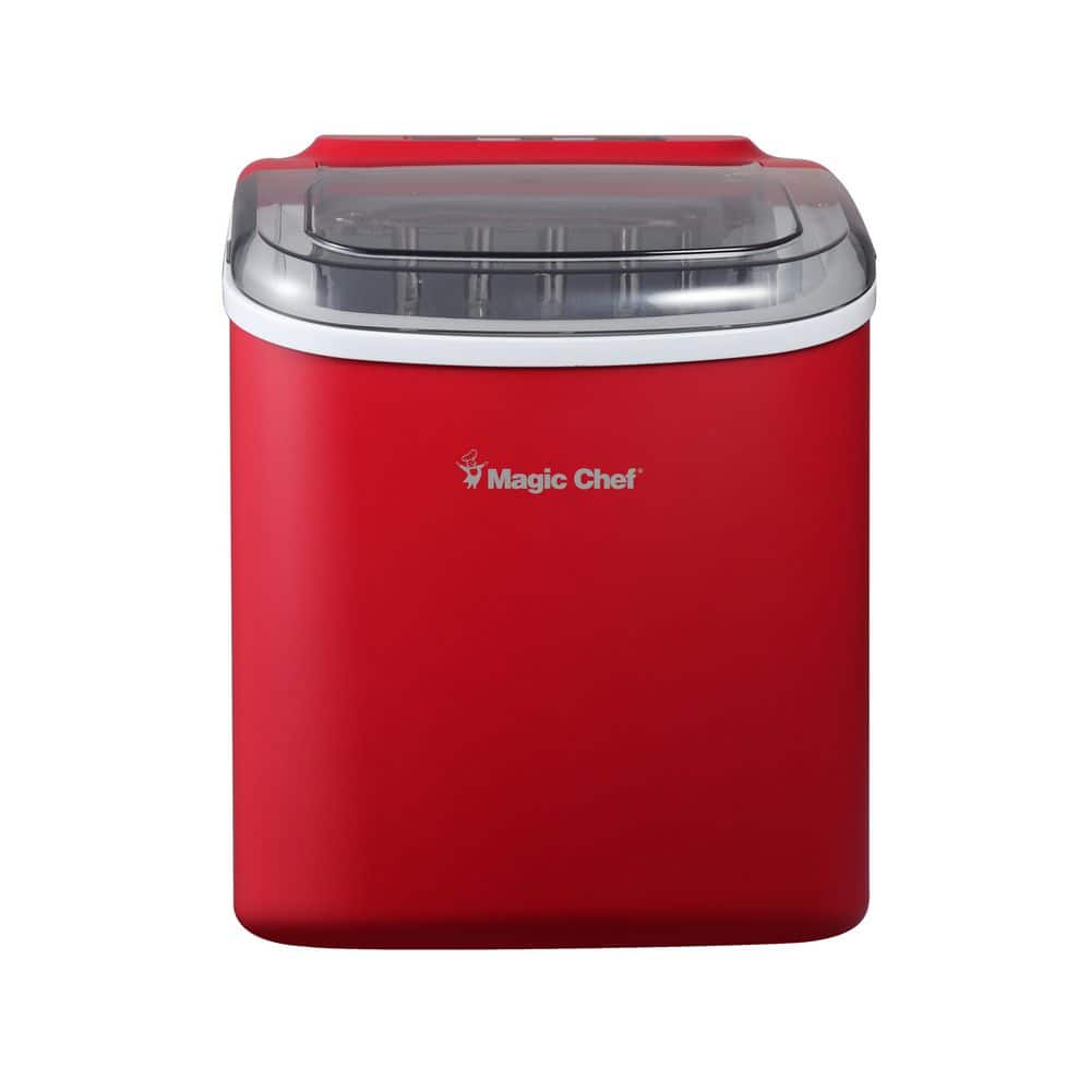 Magic Chef 27 lb. Portable Countertop Ice Maker in Red MCIM27R - The ...