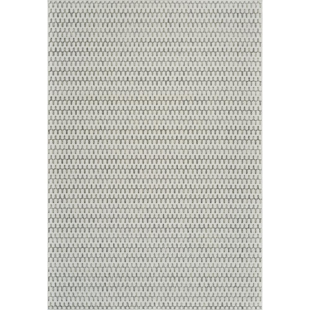 Rug Branch Maise Cream Beige 5 ft. x 7 ft. Modern Abstract Indoor Area ...