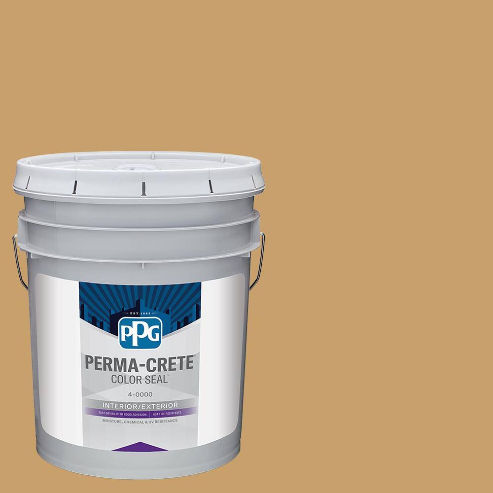 Perma-Crete Color Seal 5 gal. PPG1089-5 Bleached Maple Satin Interior ...