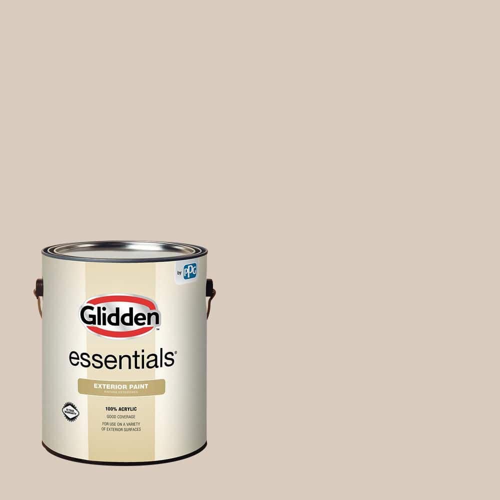 Glidden Essentials 1-gal. Bermuda Sand PPG1074-3 Semi-Gloss Exterior ...