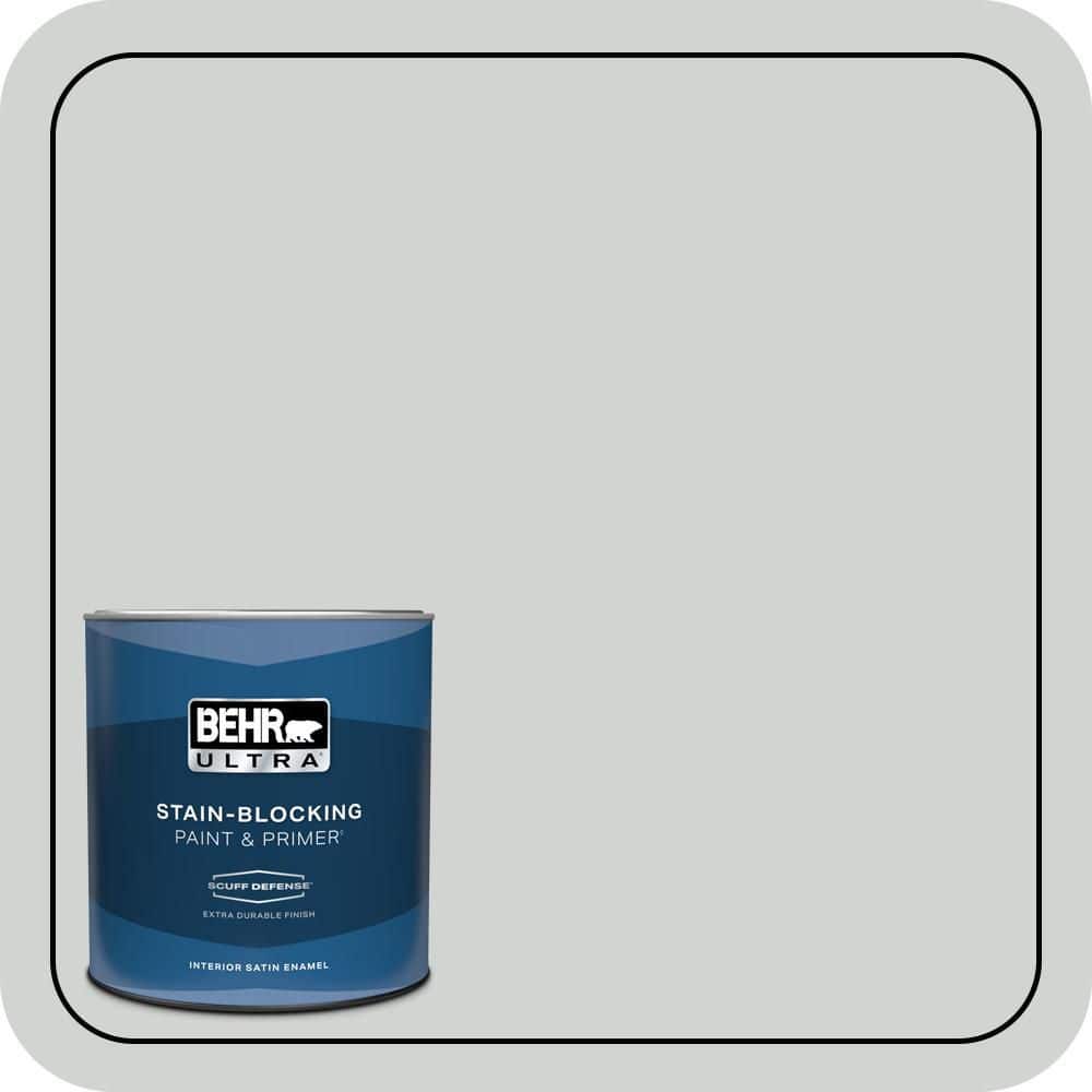 BEHR ULTRA 1 qt. #PPU26-11 Platinum Extra Durable Satin Enamel Interior ...