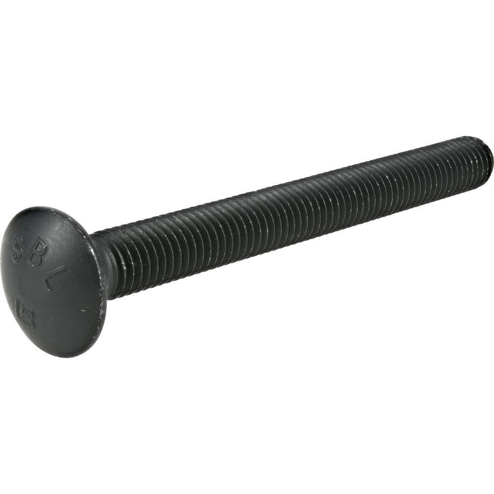 3 8 In 16 X 4 In Black Exterior Carriage Bolts 1 pack 261286 The