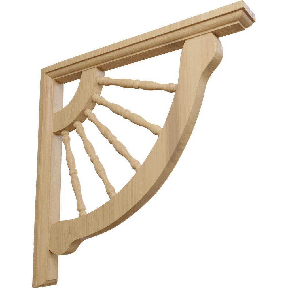 Ekena Millwork 1-1/2 in. x 12 in. x 12 in. Cherry Crendon Wagon Wheel ...