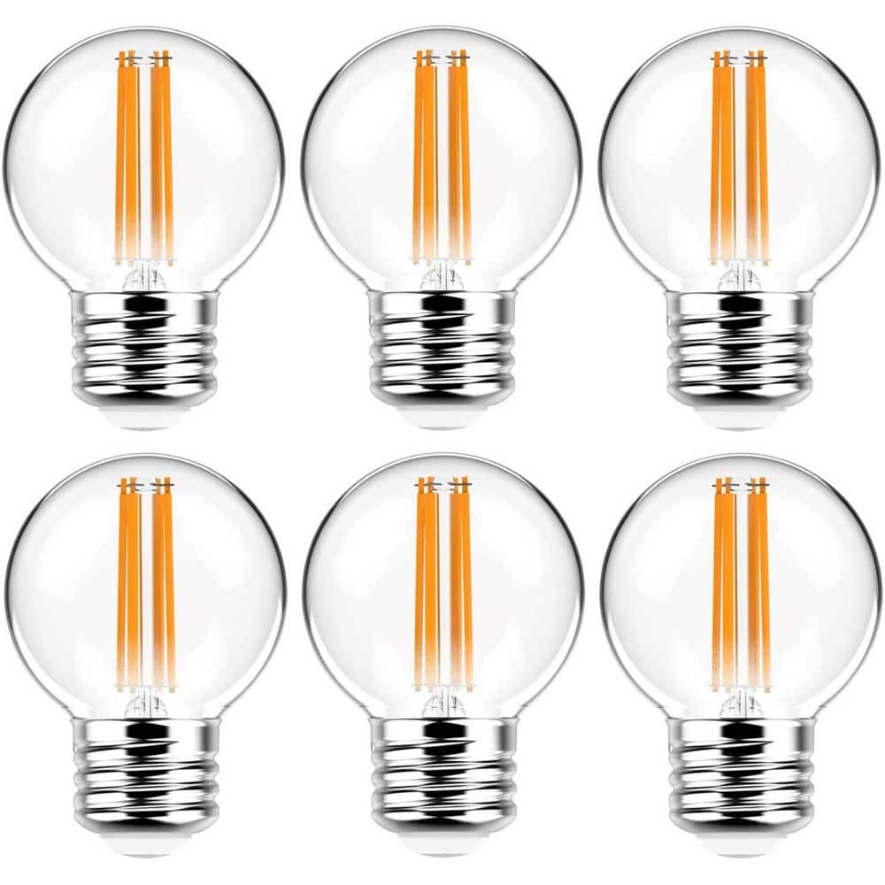 BLUEX BULBS 60-Watt Equivalent G16.5 Household Indoor LED Light Bulb in ...