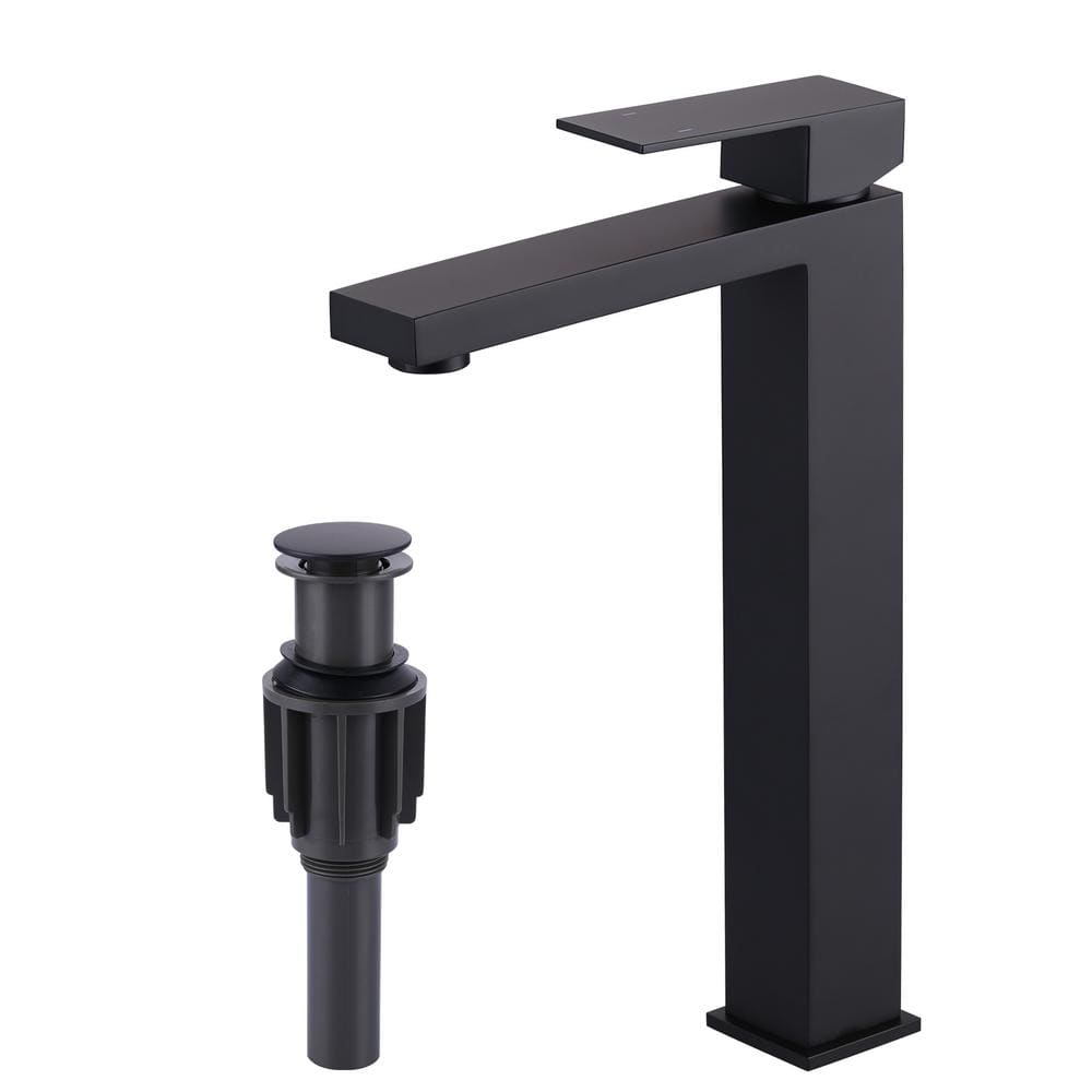 AVITAS Single Handle Single Hole Bathroom Faucet with Drain Include in ...