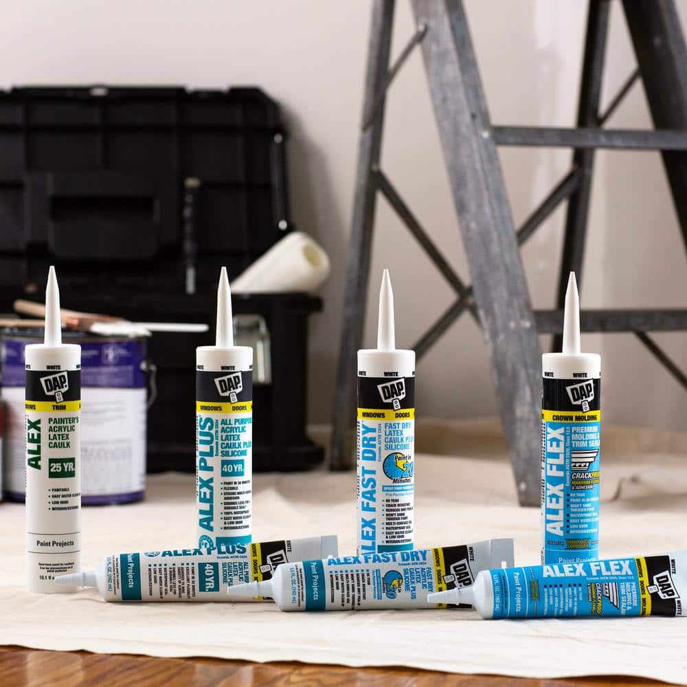 Buy Alex Flex 10.1 oz. White Premium Molding and Trim Sealant (2-Pack ...