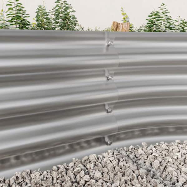 Corrugated Pipe Planter Box DIY Raised Planter Box With Hidden