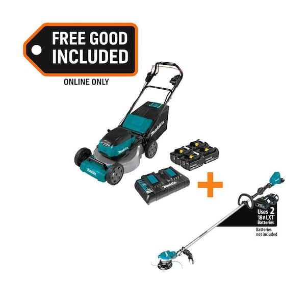 Makita 21 in. 18V X2 (36V) LXT Walk Behind Self Propelled Mower Kit ...