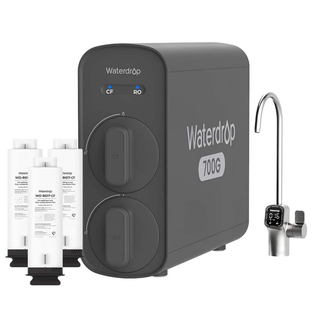 Reviews for Waterdrop WD G5P700 Reverse Osmosis Water System, 700 GPD, 7-Stage 2:1 Pure to Drain ...